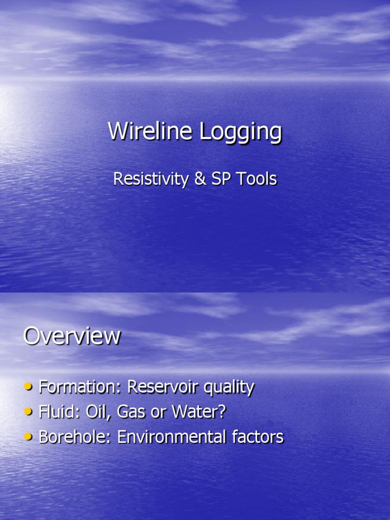 Resistivity and SP Logging Overview | PDF | Applied And ...