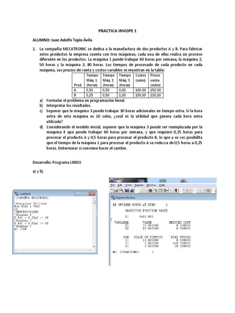 Practica Invope 1 - Juan Tapia Avila | PDF