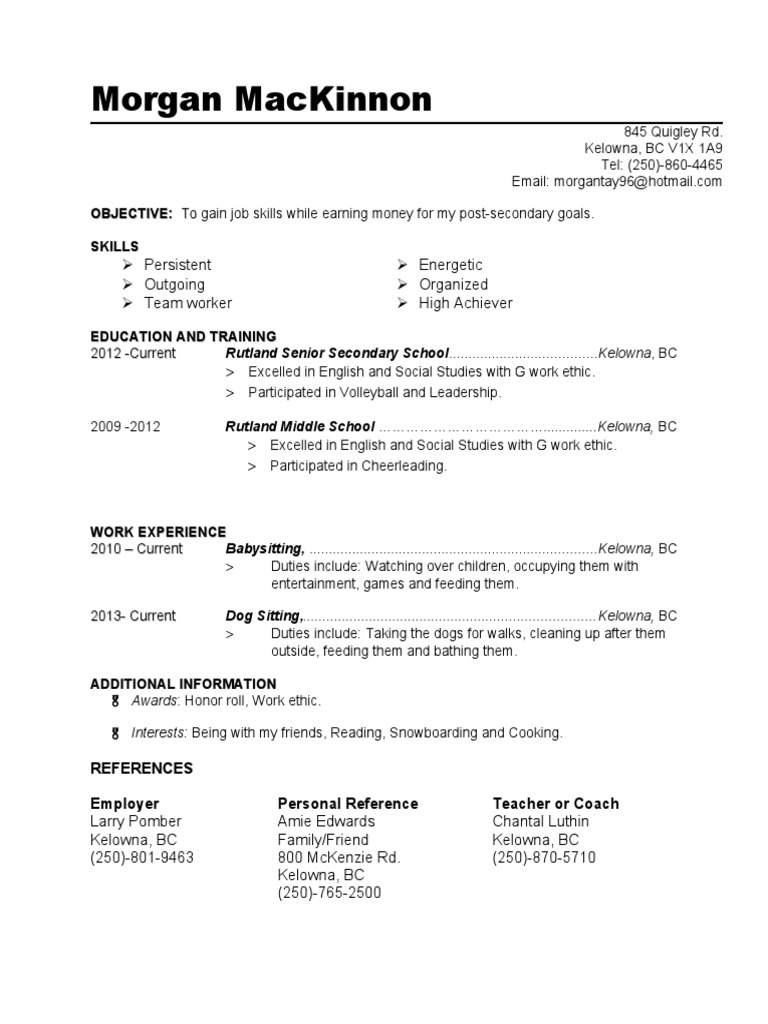 Morgan Mackinnon: Persistent Energetic Outgoing Organized Team Worker ...