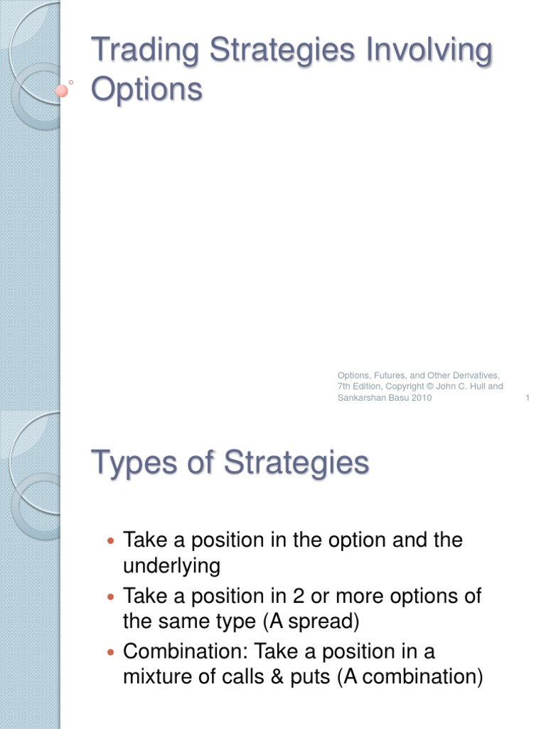 Lecture8 OptionsTrading Strategies | PDF | Option (Finance) | Financial ...