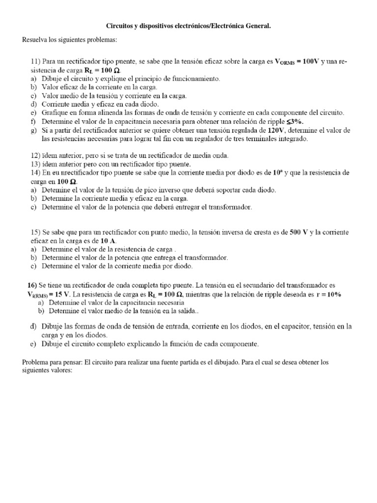 Act Electr Gral Disp Electr 4º TC Ec | PDF