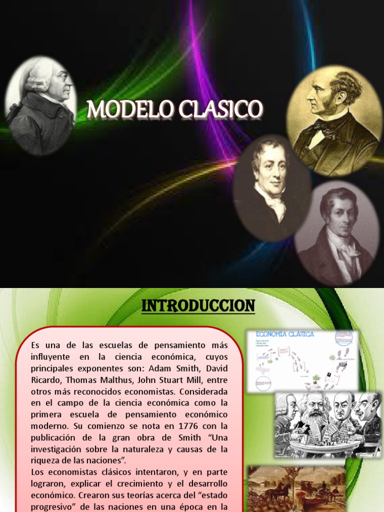 MODELO CLASICO.pptx | Economía clásica | La riqueza de las naciones