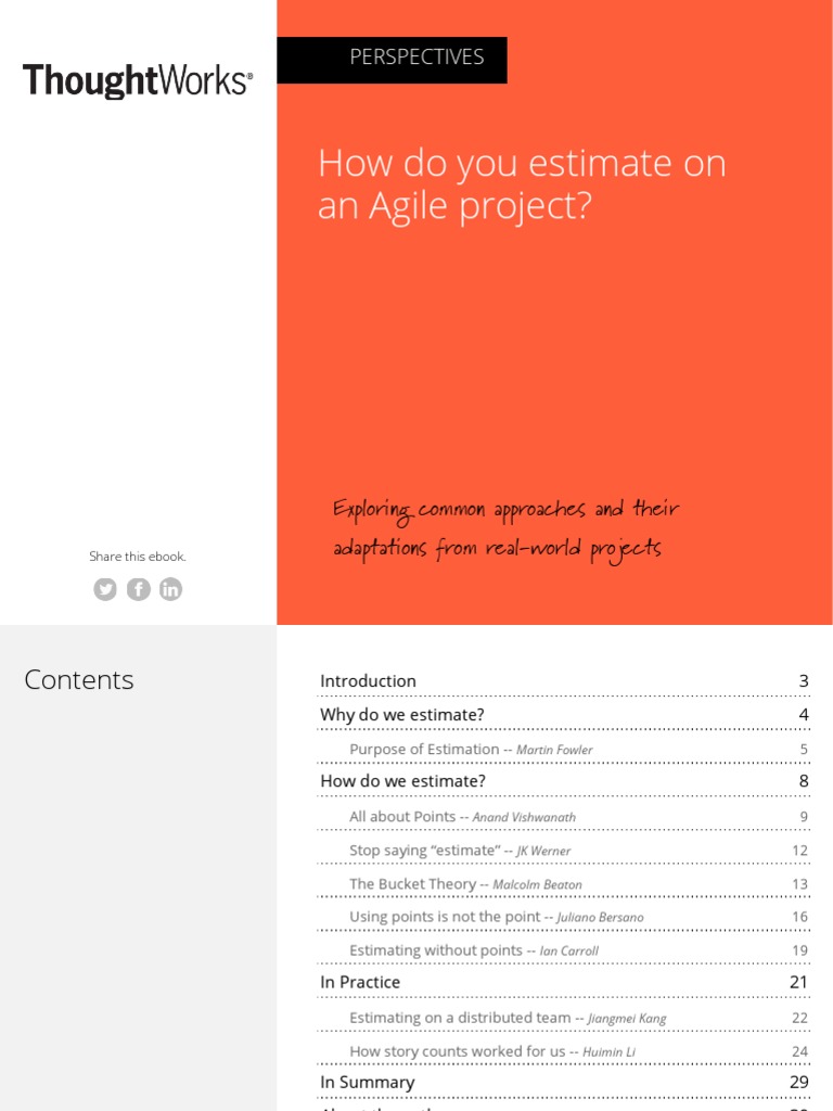Agile Estimation | PDF | Estimation | Agile Software Development