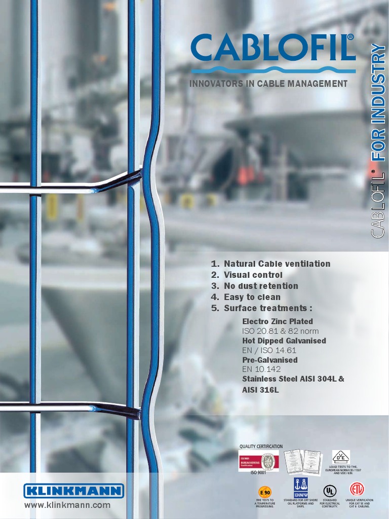 Brochure de Cablofil Compacto | Galvanization | Free 30-day Trial | Scribd