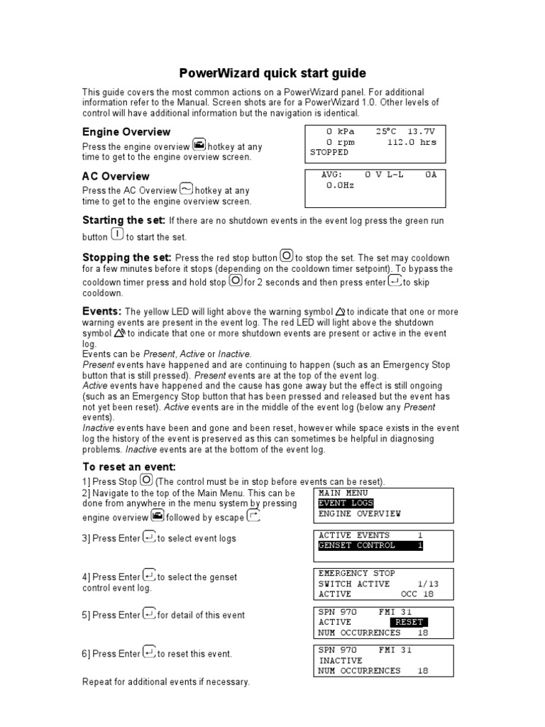 PowerWizard Quick Start Guide | PDF | Electrical Engineering