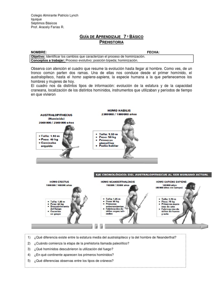 Tríptico sobre Hominización | PDF | Evolución humana | Evolución
