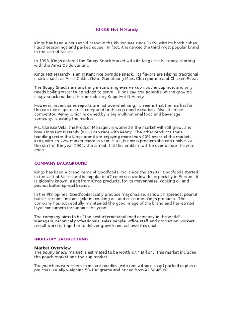 Kings Hot N' Handy | PDF | Retail | Advertising