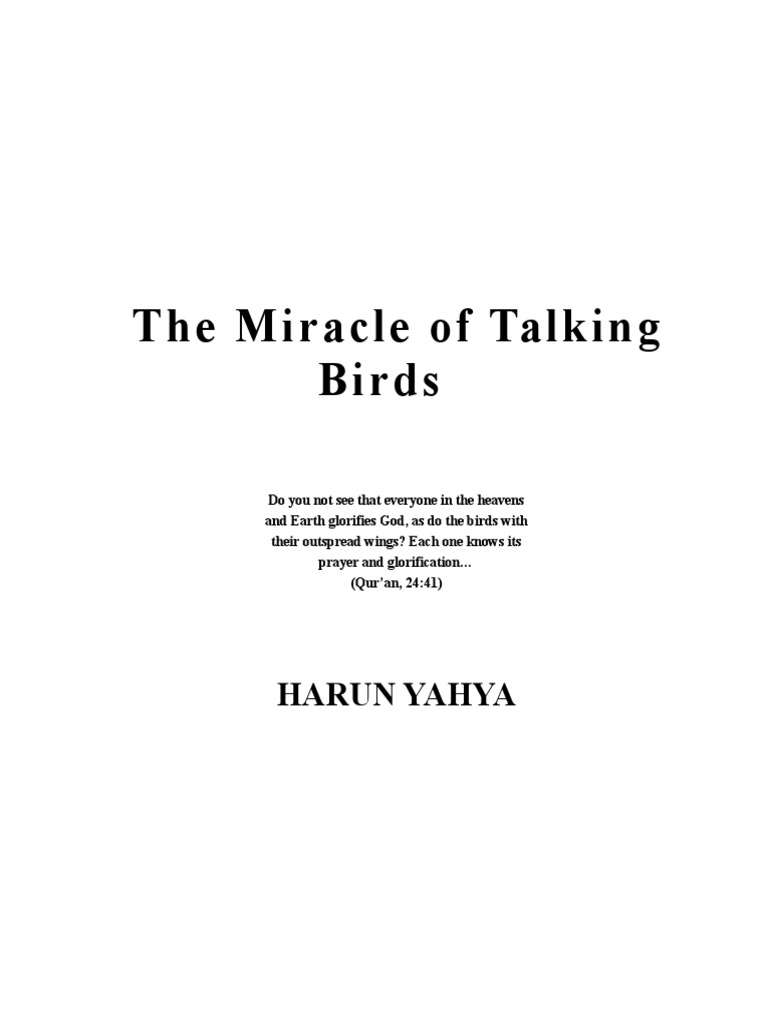 The Miracle of Talking Birds | PDF | Larynx | Parrot