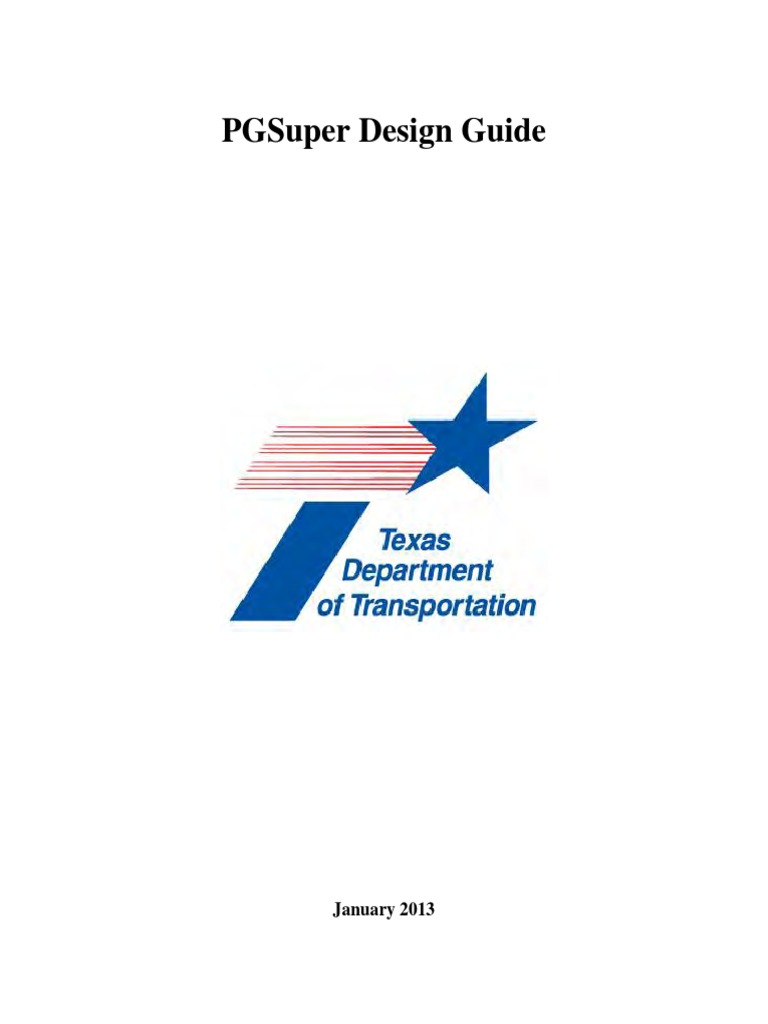 Pgsuper Design Guide | PDF | Beam (Structure) | Structural Load