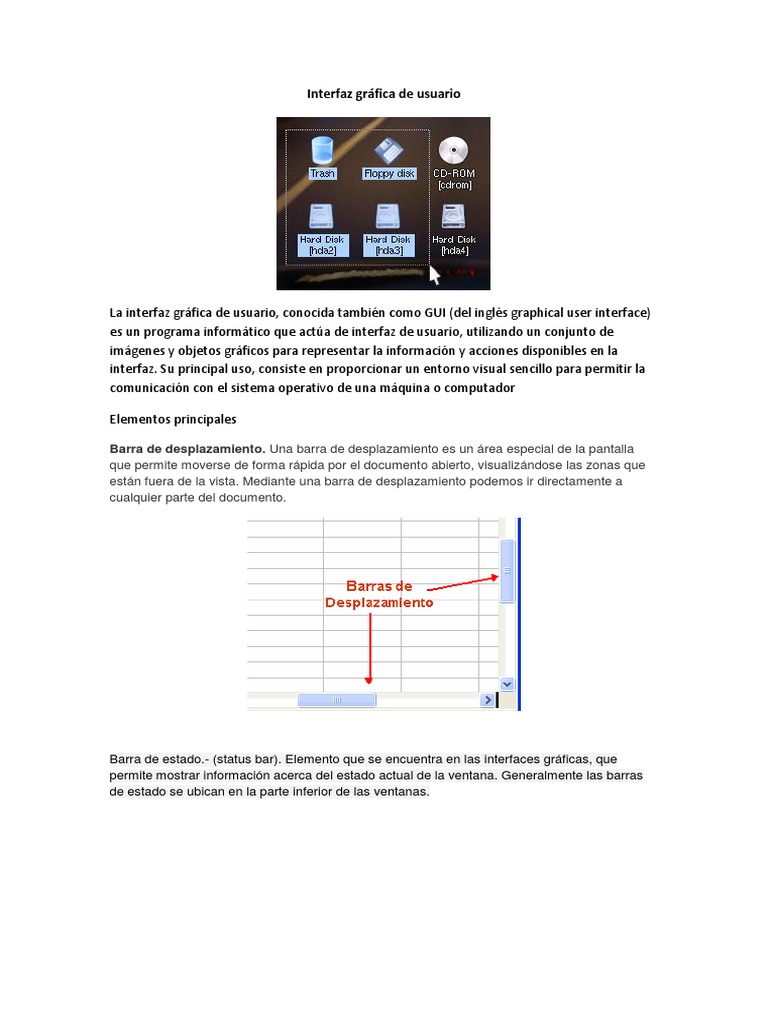 Elementos Interfas Grafica | Interfaces gráficas de usuario | Ventana ...