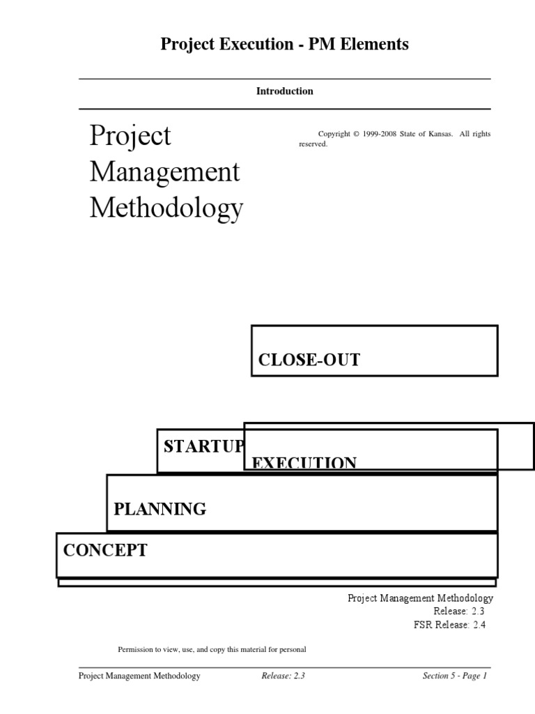 Project Management Methodology: Project Execution - PM Elements | PDF