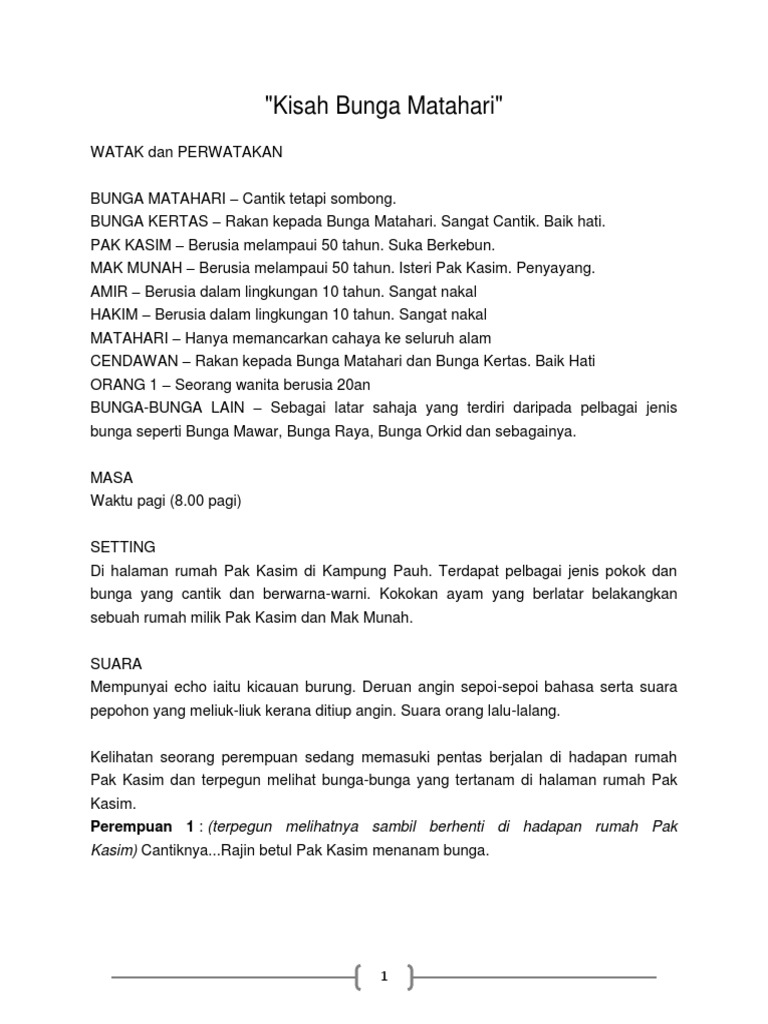 Contoh Skrip Drama | PDF