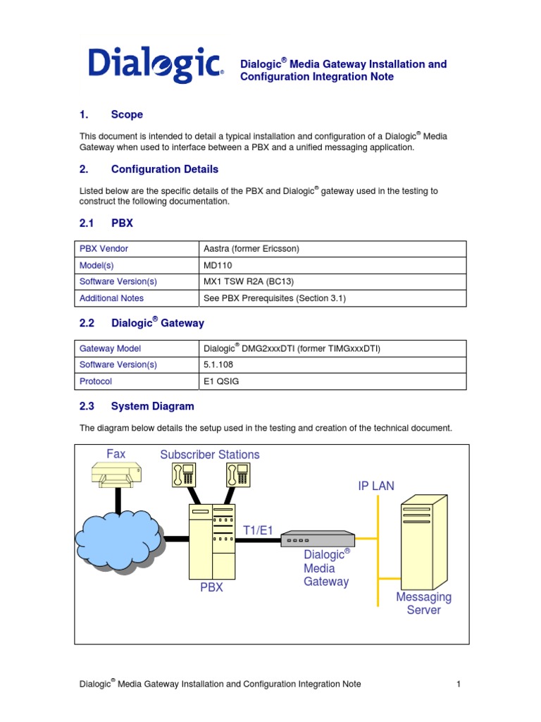 Ericsson Md110 E1qsig Timgdti | PDF | Gateway (Telecommunications ...