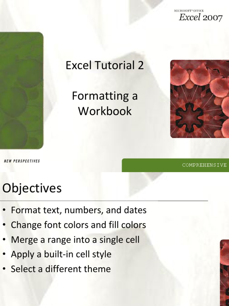 Excel Tutorial 2 Formatting A Workbook Comprehensive Pdf Typefaces Microsoft Excel