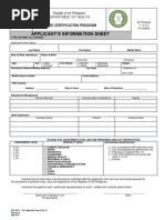 Form 2F (Sample) | PDF | Nursing | Licensure