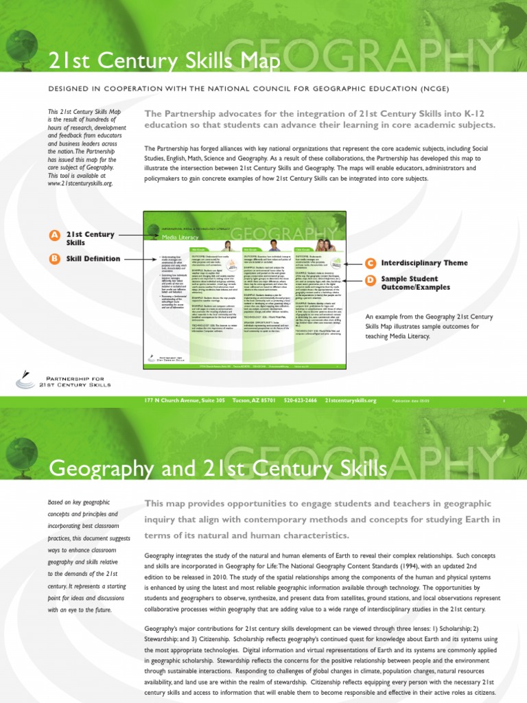 21stcskillsmap Geog | PDF | Geography | Geographic Information System