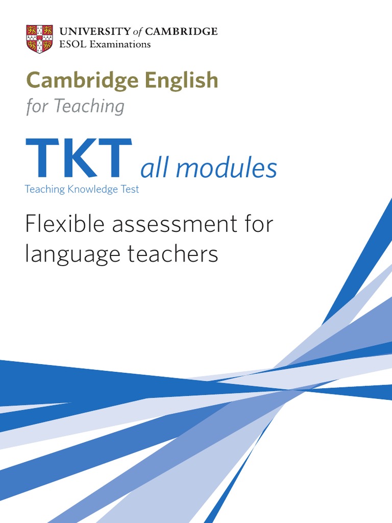 22138 Tkt All Modules Brochure | English As A Second Or Foreign ...