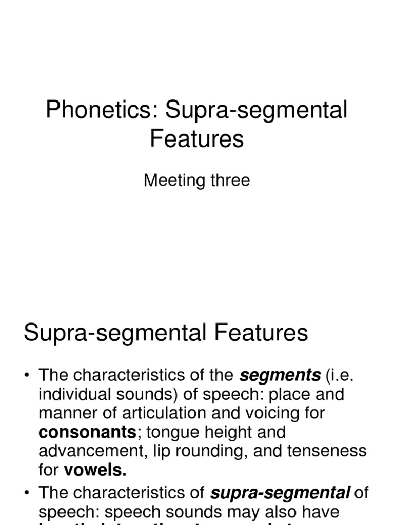 Phonetics | PDF | Stress (Linguistics) | Vowel