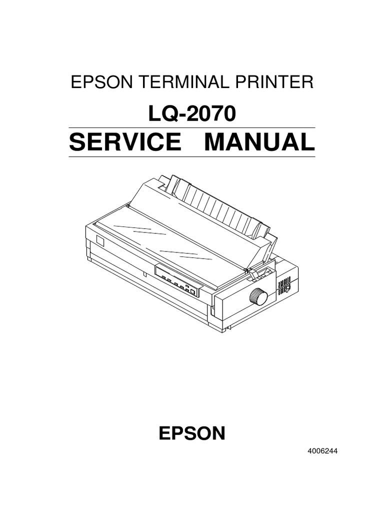 Epson Lq 2070 Service Manual Pdf Typefaces Printer Computing 5824