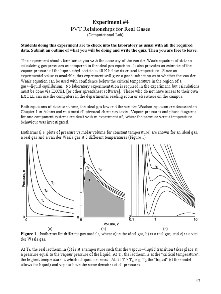 PVT Relationships For Real Gases | PDF | Gases | Pressure