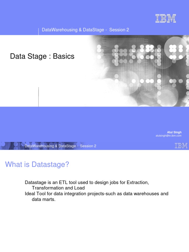 DataStage Basics | PDF | Data Warehouse | Metadata