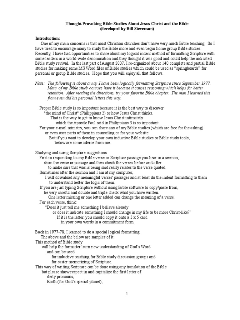 1 - About Jesus Christ | PDF | Gospel Of Matthew | Bible Study (Christian)