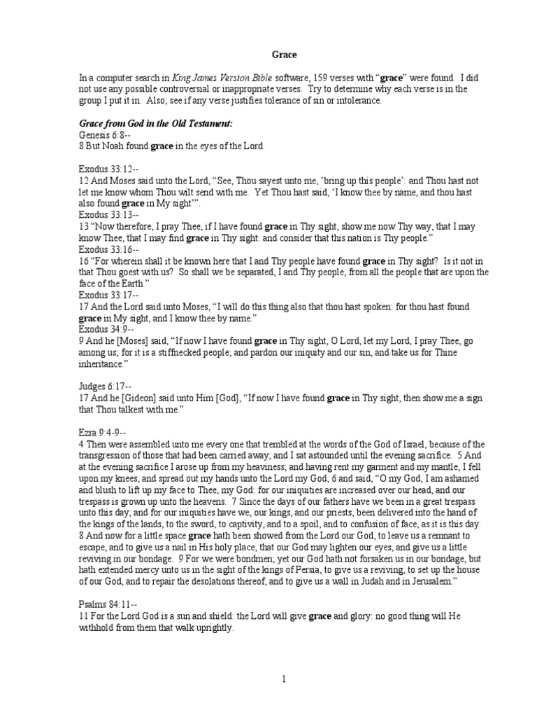 1 Grace Bible Study Pdf Grace In Christianity Epistle To The Romans