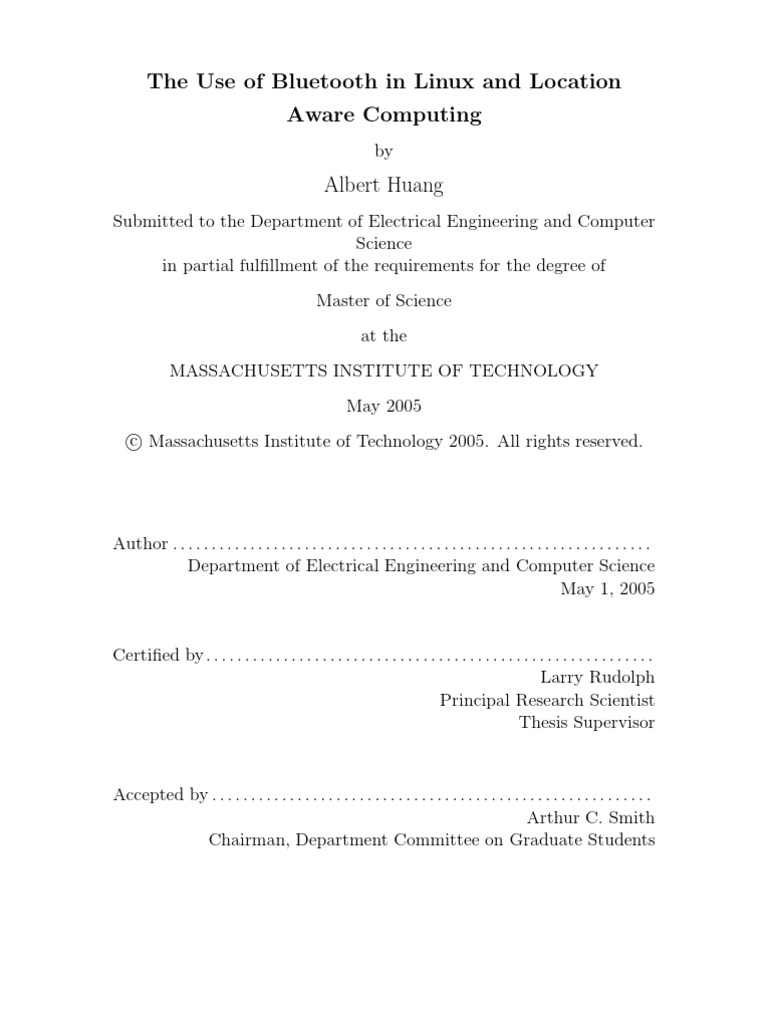 Bluetooth Positioning | PDF | Port (Computer Networking) | Transmission ...