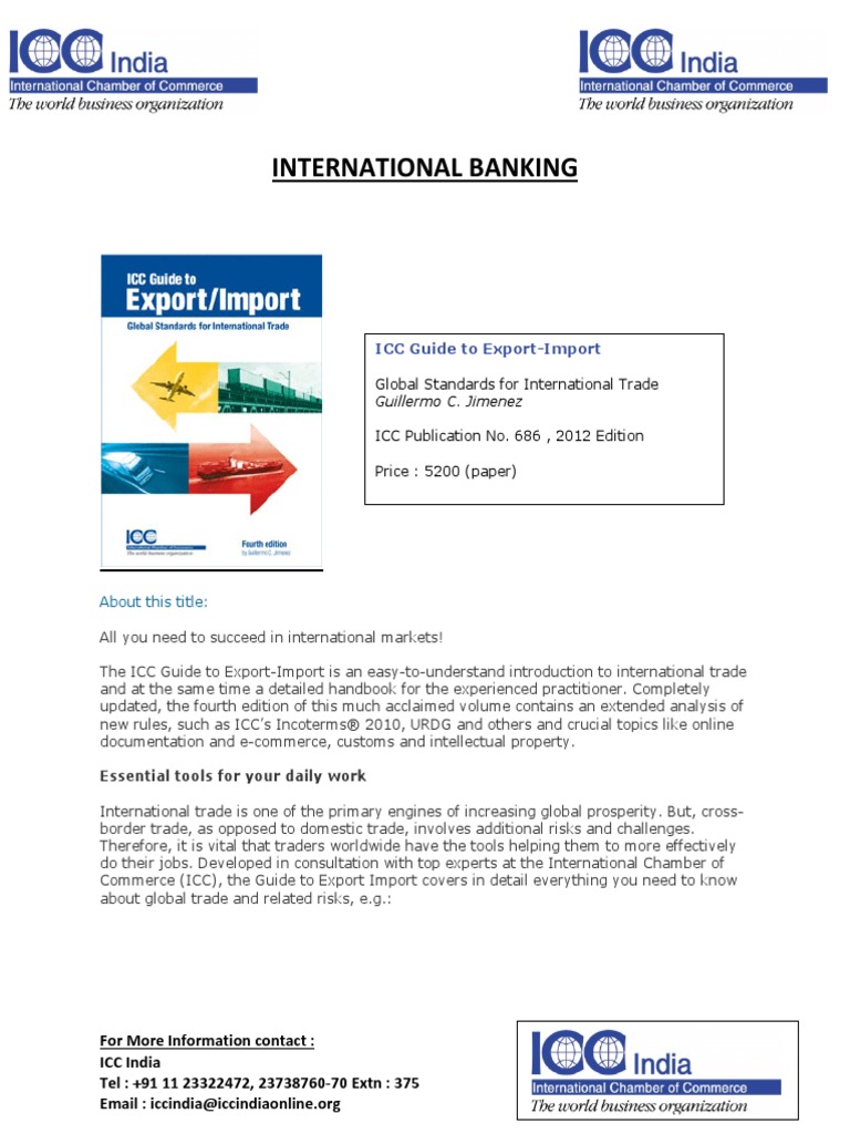 ICC Guide to Export Import | Letter Of Credit | Banks