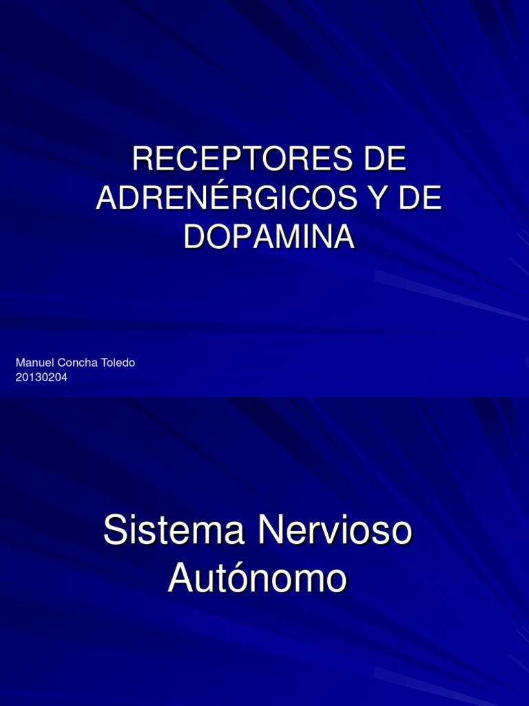 009 Receptores adrenérgicos y de dopamina (1) | Norepinefrina | Epinefrina