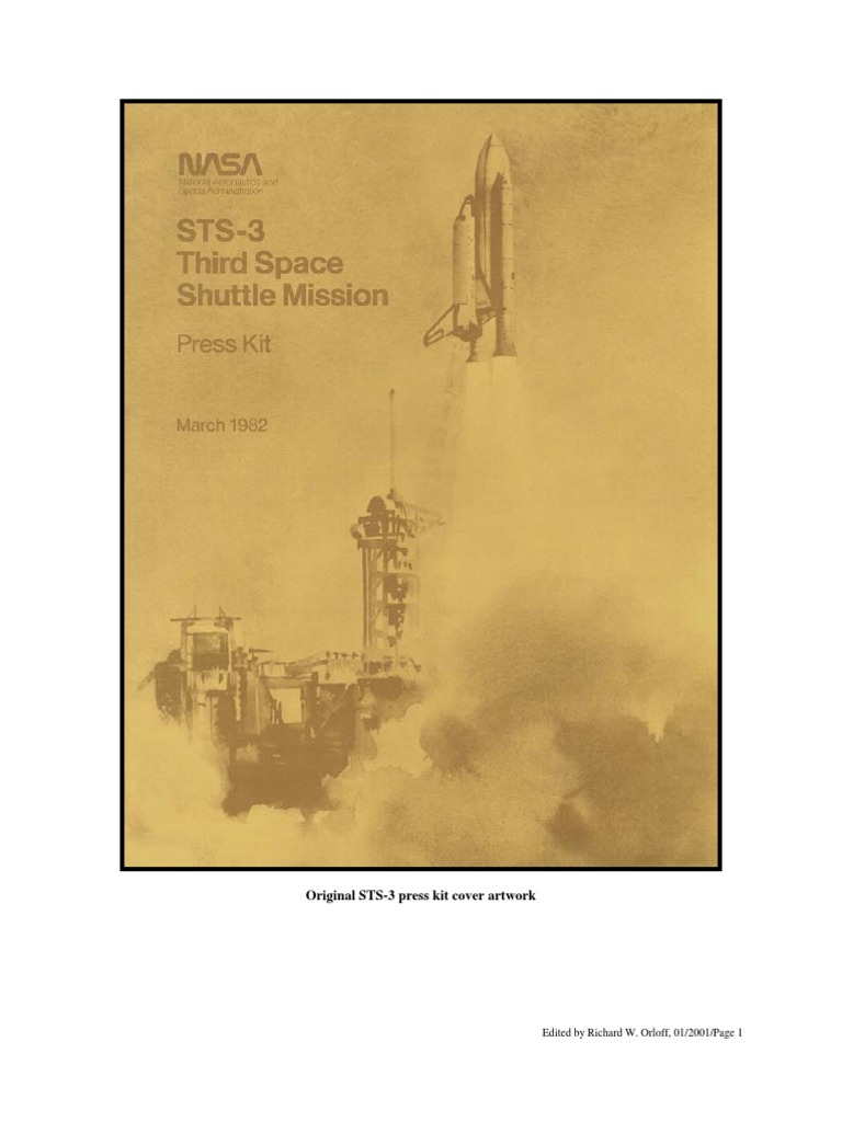 NASA Space Shuttle STS-3 Press Kit | Space Shuttle