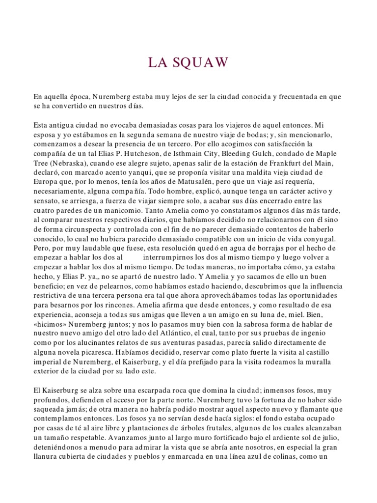 La Squaw | PDF | Nuremberg | apache
