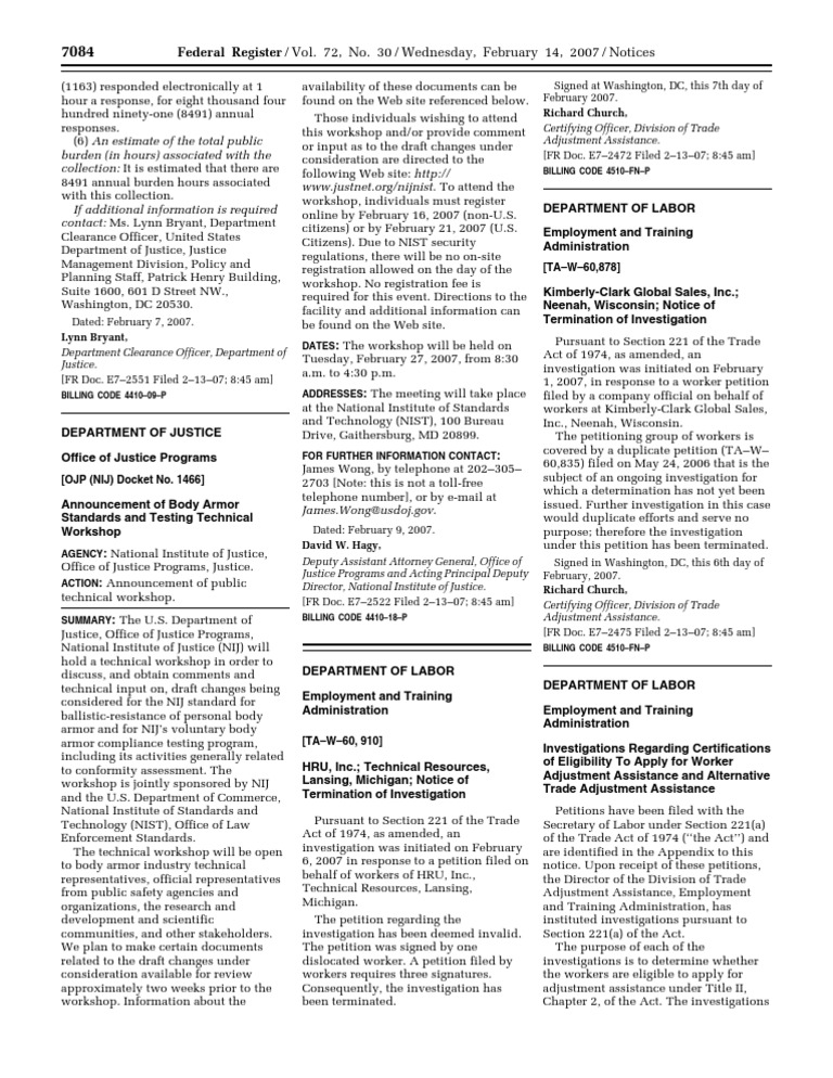 Department of Labor: 2007002472 | PDF