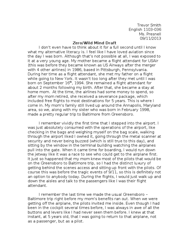 Zero Draft | PDF | Us Airways | Flight Attendant