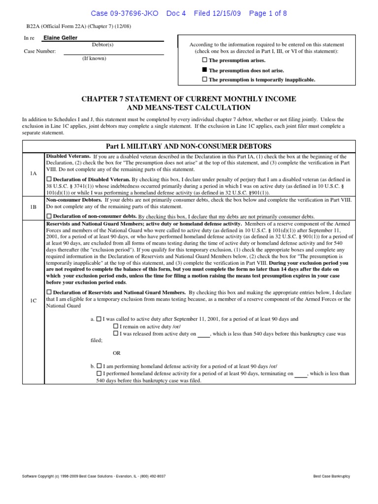 Chapter 7 Statement of Current Monthly Income and Means-Test ...