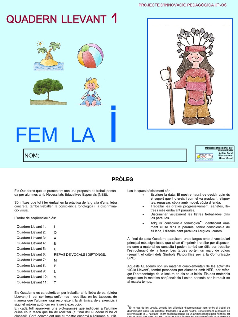 1 - Lletra I | PDF