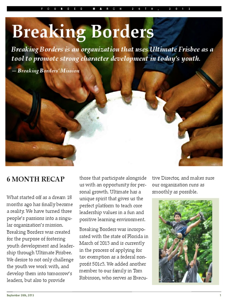 Breaking Borders Newsletter 9/26/2013 | Download Free PDF | Nonverbal ...
