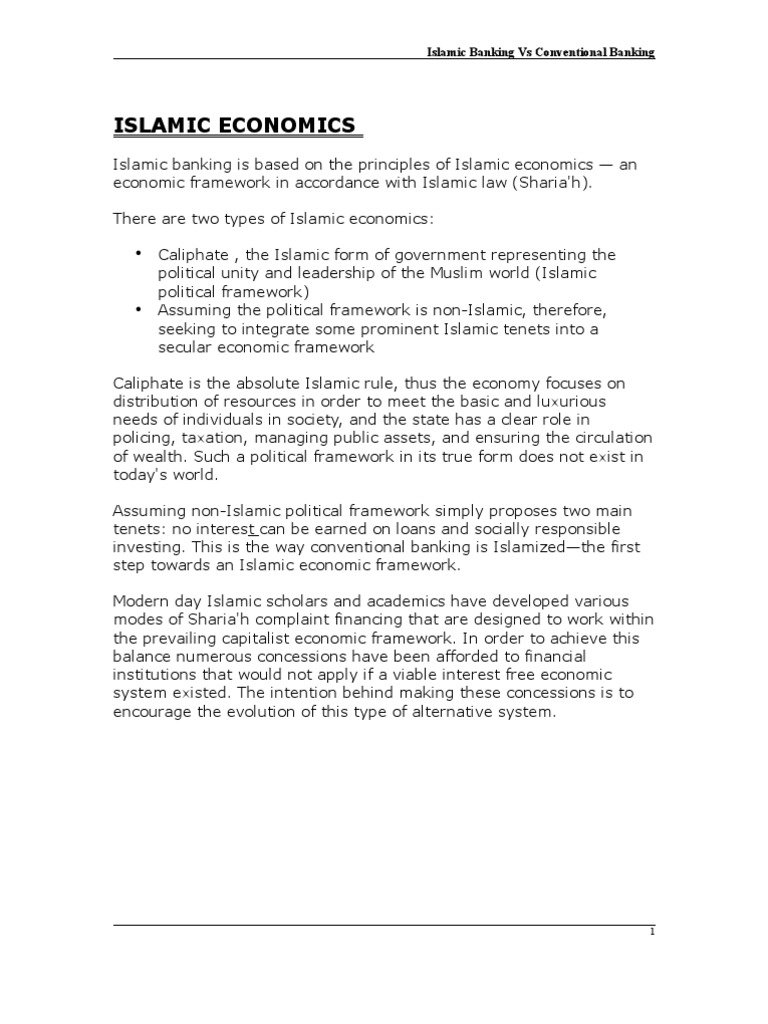 Islamic Banking Vs Conventional Banking | PDF | Islamic Banking And Finance | Banks
