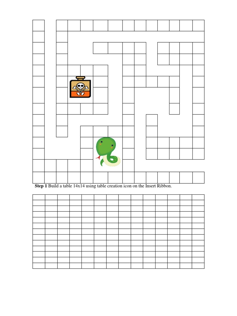 Creating a Maze in Word | PDF