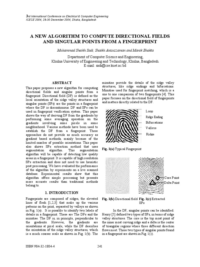 A New Algorithm To Compute Directional Fields and Singular Points From ...
