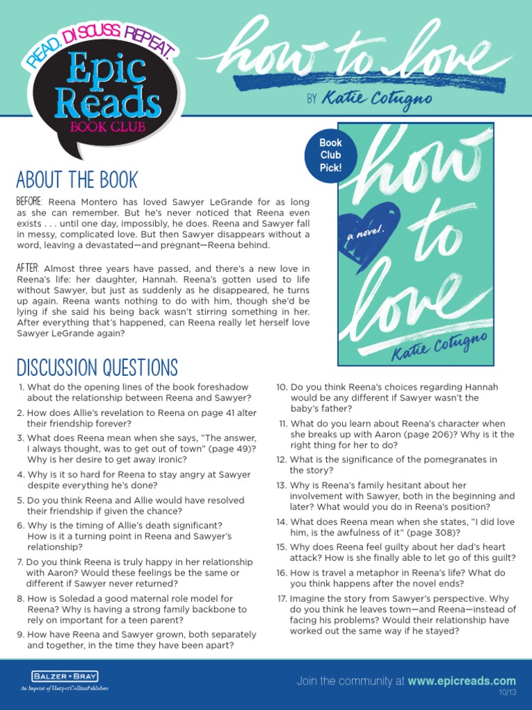HOW TO LOVE: Book Club Guide | PDF