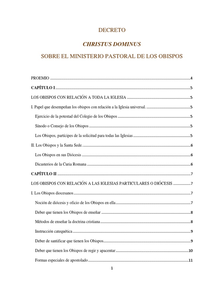 Christus Dominus PDF | PDF | obispo | Sacerdote
