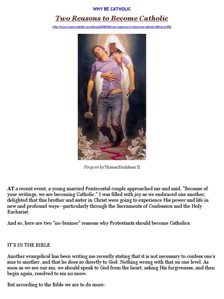 Why Be Catholic | Download Free PDF | Confession (Religion) | Catholic ...