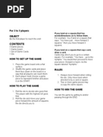 Sample Board Game Rules | PDF | Gaming | Games Of Mental Skill