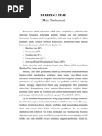 Laporan Praktikum Bleeding dan Clotting Time | PDF | Sains & Matematika