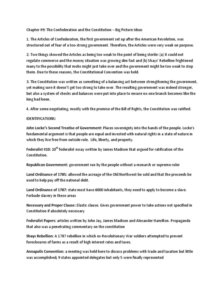 Chapters 9-10 Apush | PDF | Federalist Party | Alexander Hamilton