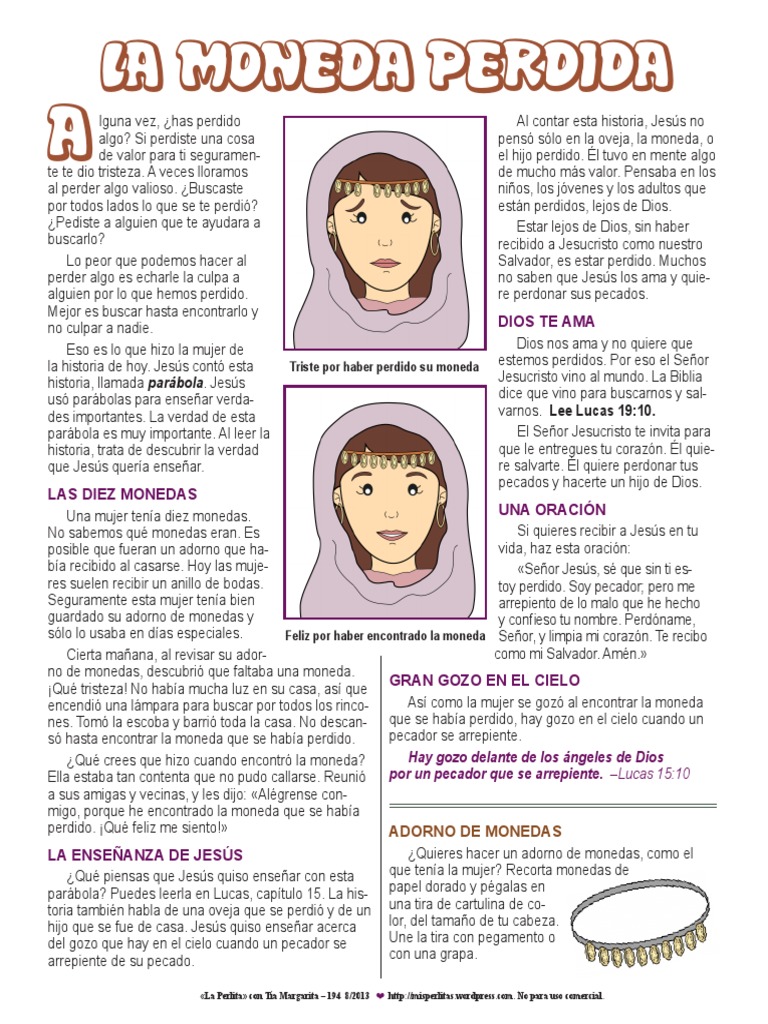194 La Moneda Perdida Color | PDF | Parábolas de Jesús | Jesús