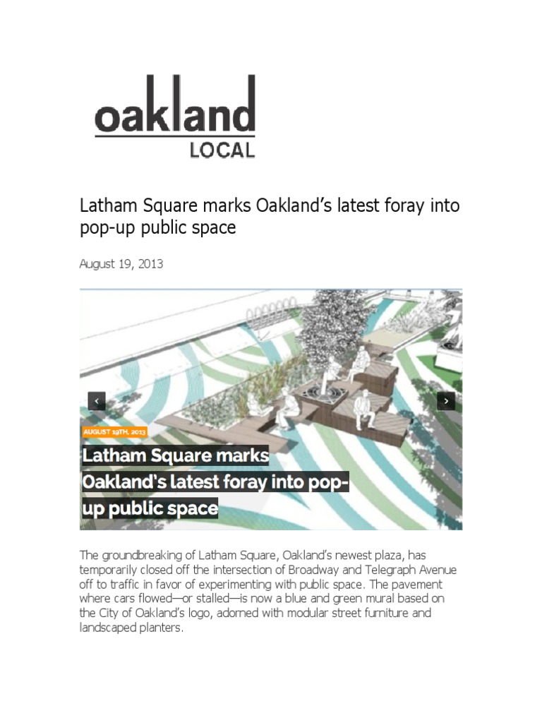 8.19.13.latham Square Marks Oakland?s Latest Foray Into Pop-Up Public ...