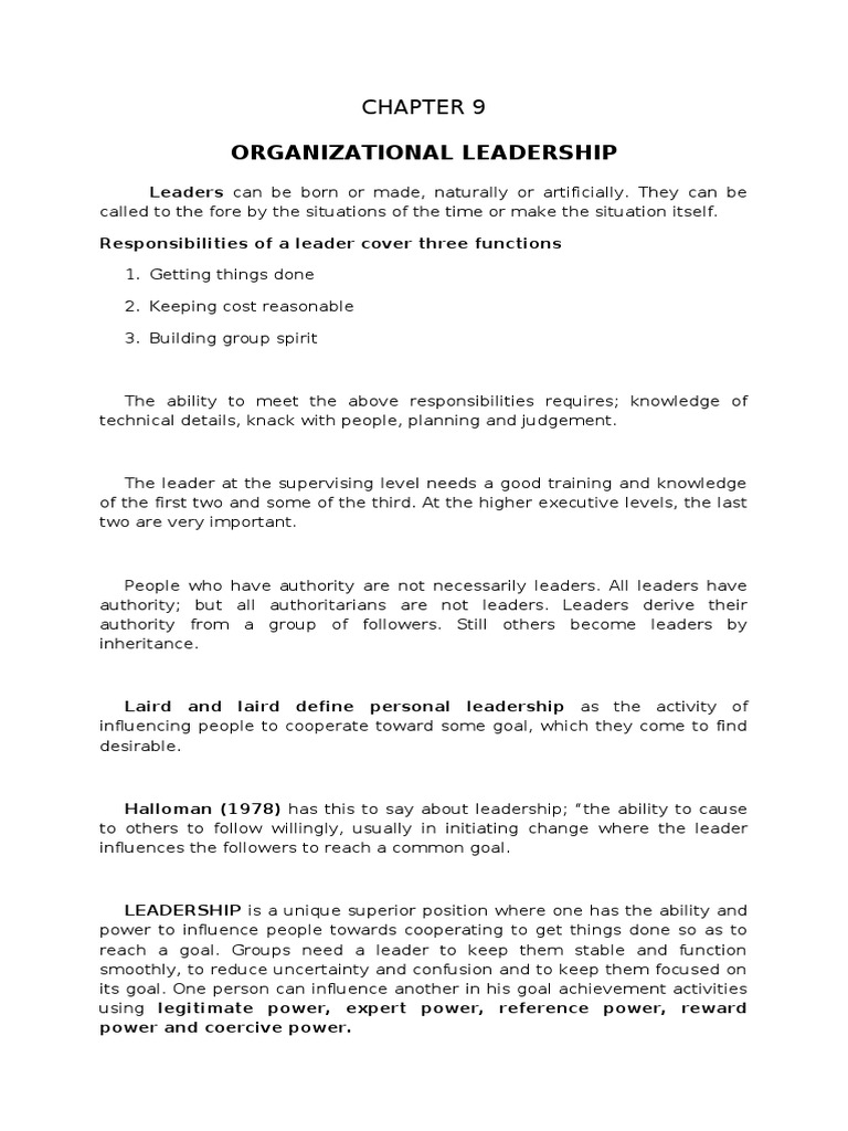 Hbo Report | PDF | Power (Social And Political) | Leadership