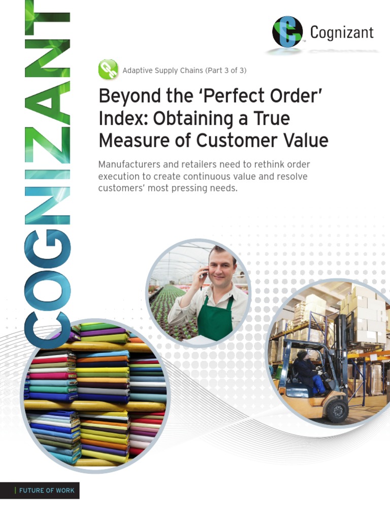 Beyond The 'Perfect Order' Index: Obtaining A True Measure of Customer ...